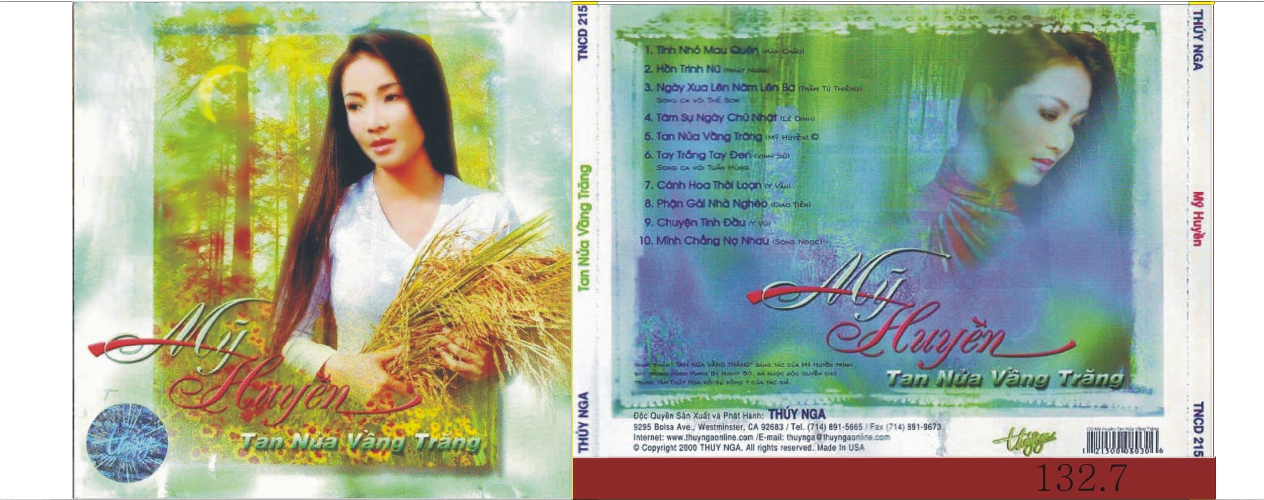 ALBUM TAN NỬA VẦNG TRĂNG - MỸ HUYỀN - Thế Giới Đĩa
